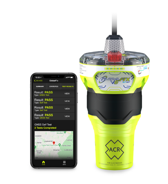 ACR GLOBALFIX V6 EPIRB CAT.2 with Return Link Service and Mobile App ...